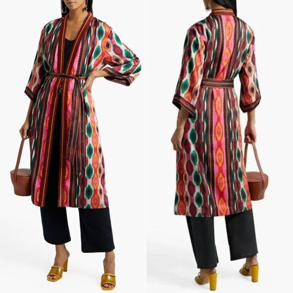 Alice + Olivia | Jackets & Coats | Alice Olivia Flora Printed Satin ...